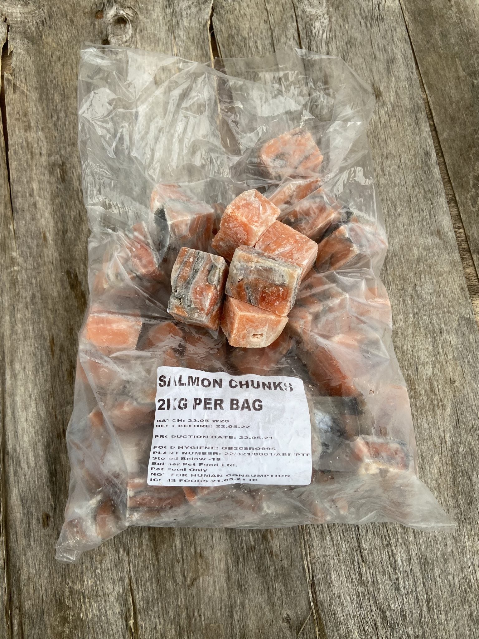 Salmon chunks 2kg – Paws to hooves
