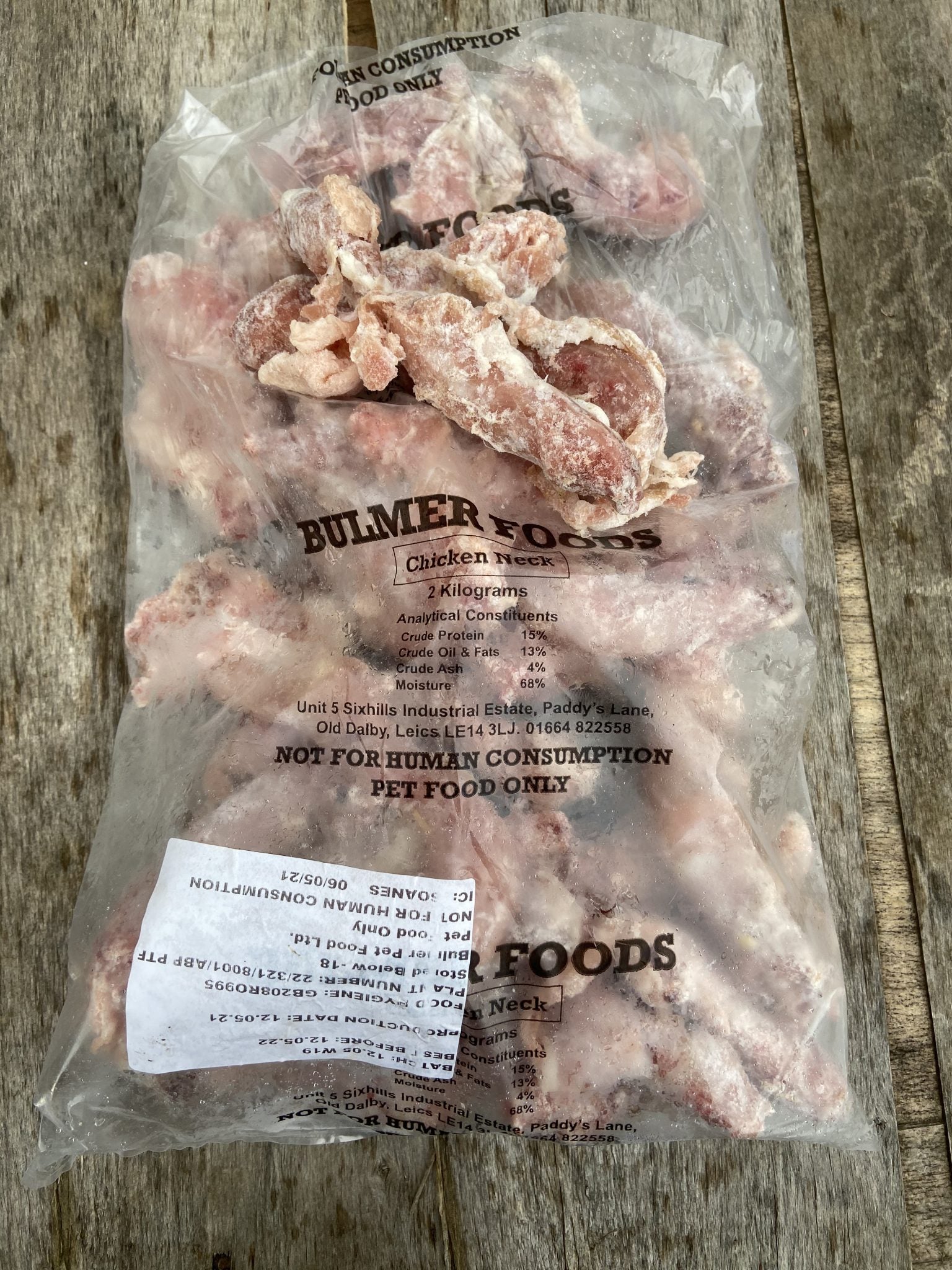 Chicken necks chunks 2kg – Paws to hooves
